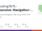 Github Tsbcoding16 1 Responsive Navigation Bar Using Html Css