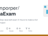 Github Ryanporper Javaexam Coding Dojo Java Belt Exam 5 Hours To
