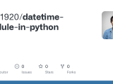 Github Loki1920 Datetime Module In Python