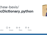 Github Matthew Bevis Basicdictionary Python