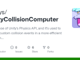 Github Extrys Unitycollisioncomputer Makes Use Of Unity S Physics