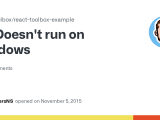 Doesn T Run On Windows Issue 1 React Toolbox React Toolbox Example