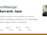 Github Parammalviya Hackerrank Java This Repository Contains My