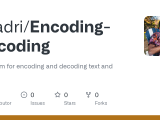 Github Pgadri Encoding Decoding Algorithm For Encoding And Decoding