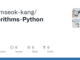 Github Beomseok Kang Algorithms Python