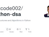 Github Hotcode002 Python Dsa Data Structures And Algorithms In Python