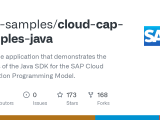 Github Sap Samples Cloud Cap Samples Java A Sample Application That