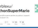 Github Marblexu Pythonsupermario Supermariobros Game Written By