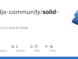 Github Solidjs Community Solid Cli A Custom Cli Built For Solid