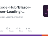 Github Netcode Hub Blazor Screen Loading Animation Blazor Screen
