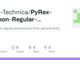 Github Ars Technica Pyrex Python Regular Expression Generator