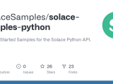 Github Solacesamples Solace Samples Python Getting Started Samples