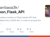 Github Masanbasa3k Python Flask Api This Repository Contains A Flask