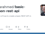 Github Akbarahmed Basic Python Rest Api Example Of How To Create A