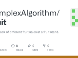 Github Complexalgorithm Fruit Keeps Track Of Different Fruit Sales