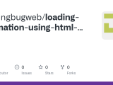 Github Codingbugweb Loading Animation Using Html And Css