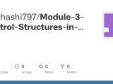 Github Raoshashi797 Module 3 Control Structures In Python