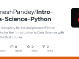 Github Animeshpandey Intro Data Science Python This Is A Repository