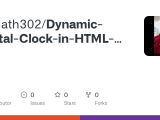 Github Adinath302 Dynamic Digital Clock In Html Css And Javascript
