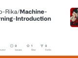 Github Gojo Rika Machine Learning Introduction