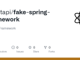 Github Reactapi Fake Spring Framework Spring Framework