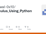Github Prajwal 0x10 Calculus Using Python