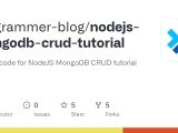 Github Programmer Blog Nodejs Mongodb Crud Tutorial Source Code For