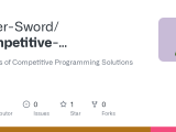 Github Silver Sword Competitive Programming Samples Samples Of