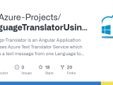 Github My Azure Projects Languagetranslatorusingazure Language