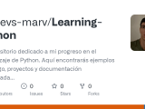 Github Codevs Marv Learning Python Un Repositorio Dedicado A Mi