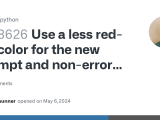 Use A Less Red Ish Color For The New Prompt And Non Error Colorized