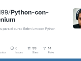 Github Ksiel99 Python Con Selenium Ejemplos Para El Curso Selenium