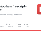 Github Rescript Lang Rescript React Official Rescript Bindings For