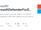 Github Microsoft Microsoftdefenderforendpoint Api Powershell This