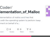 Github Cpecoder Implementation Of Malloc Own Implementation Of