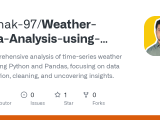 Github Mainak 97 Weather Data Analysis Using Python A Comprehensive