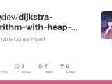 Github Qaqdev Dijkstra Algorithm With Heap Optimization 2022 Zju Ads