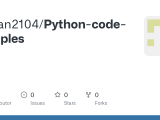 Github Akhan2104 Python Code Samples