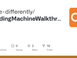 Github Code Differently Vendingmachinewalkthrough Java