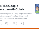 Github Codertx Google Generative Ai Colab A Comprehensive Guide To