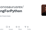 Github Pythonosaurusrex Codingforpython Workbook Exercises