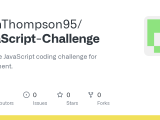 Github Samthompson95 Javascript Challenge A Simple Javascript Coding