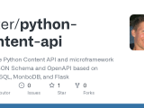 Github Peter Python Content Api Example Python Content Api And