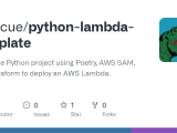 Github Zayscue Python Lambda Template A Sample Python Project Using