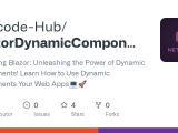 Github Netcode Hub Blazordynamiccomponents Mastering Blazor