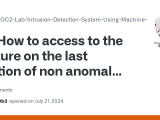 How To Access To The Feature On The Last Section Of Non Anomaly