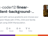 Github Dark Coder12 Linear Gradient Background Generator Experiment