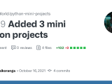 Added 3 Mini Pyhon Projects By Kamalkoranga Pull Request 489