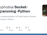 Github Codophobia Socket Programming Python A Simple Implementation