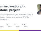 Github Mrkamin Javascript Capstone Project The Javascript Capstone